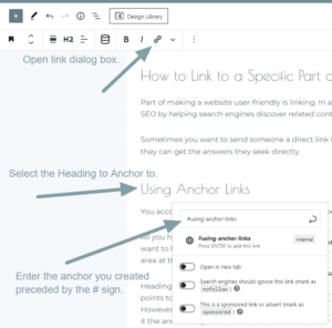 How to Link to a Specific Area on Any Page in WordPress » WordPress ...